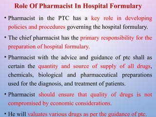 Hospital Formulary. pptx | PPTX | Pharmaceutical Industry | Industries