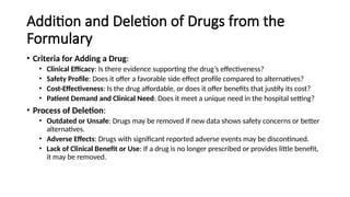 Optimizing Hospital Formulary Management | PPT