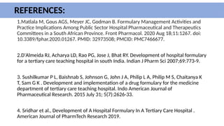 Hospital Formulary Development in hospital .pptx