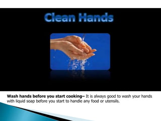 Food safety and hygiene in kitchen | PPT