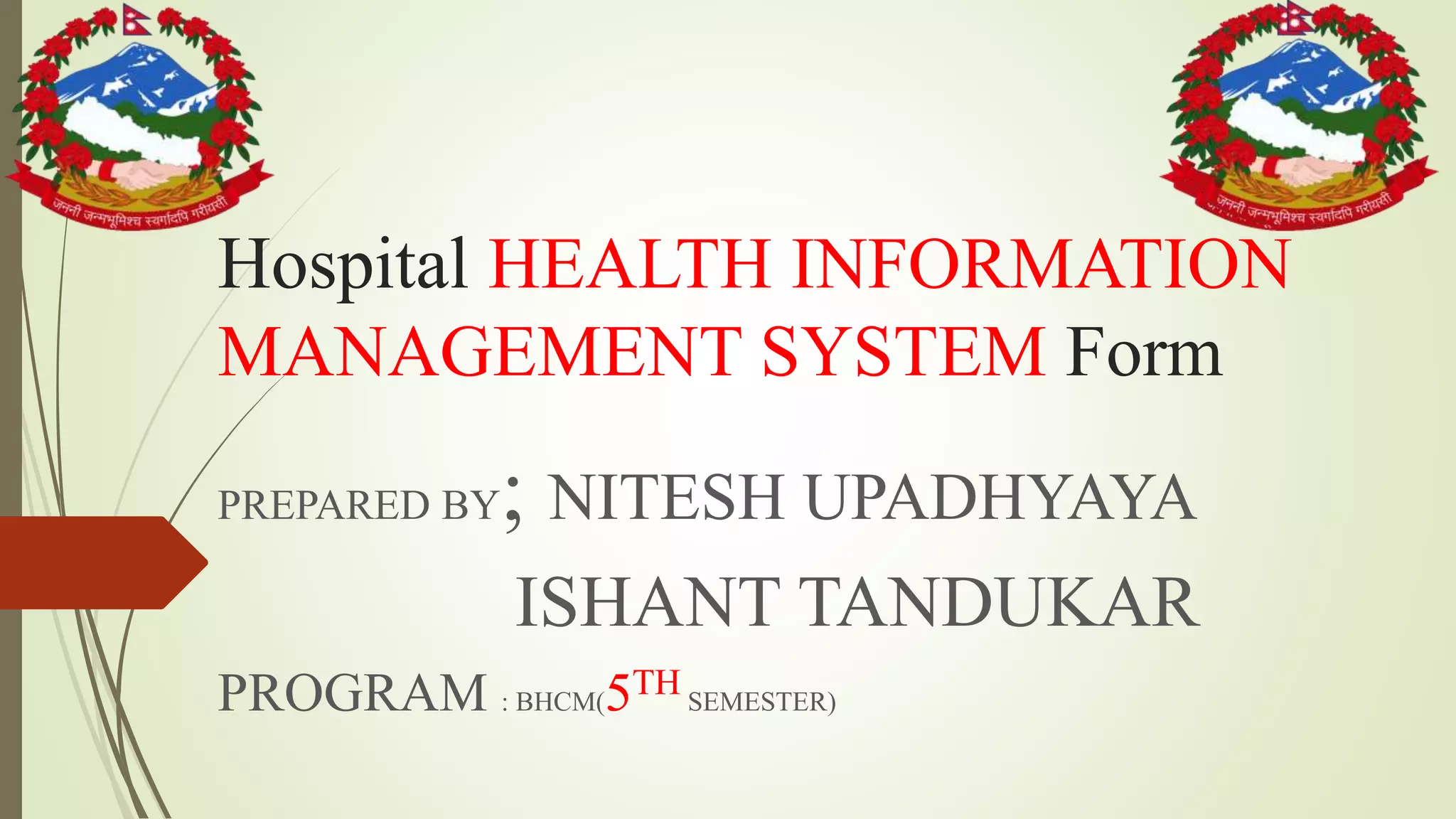 Hospital management information system based on Ministry of Health And ...