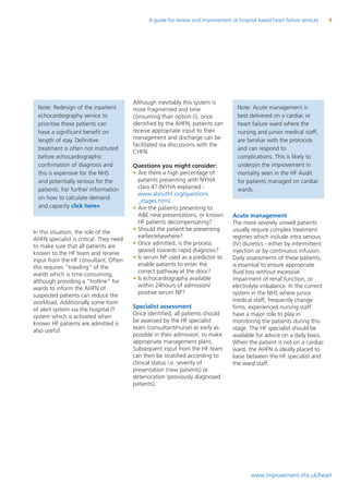 A guide for review and improvement of hospital based heart failure ...