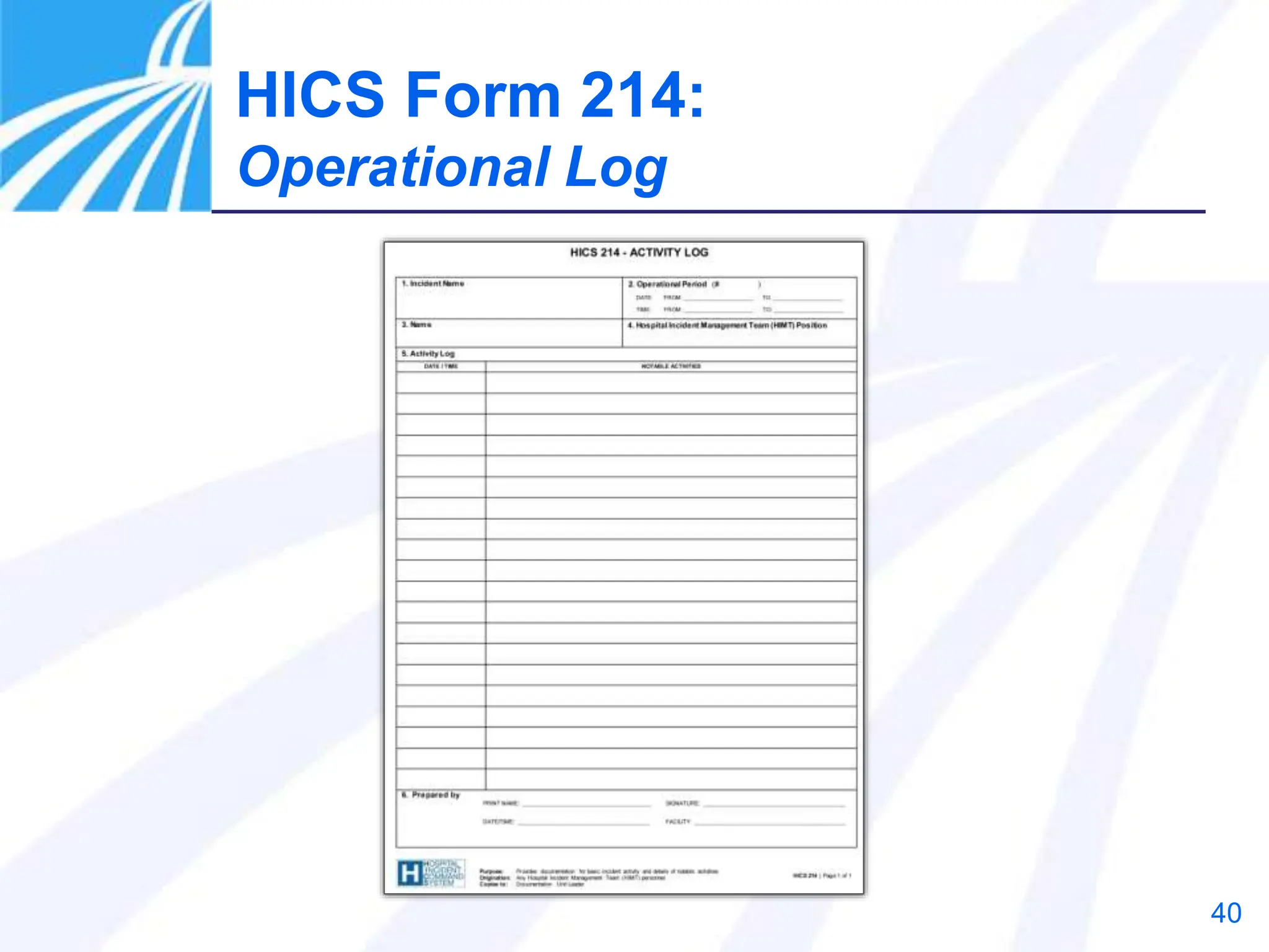 hospital incident command system PRESENTATION | PPT