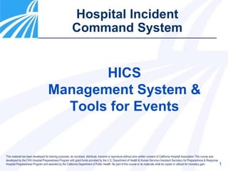 hospital incident command system JKH2.ppt