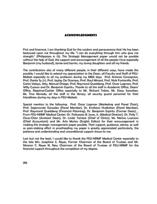 Strategic Management Paper - Hospital industry analysis | PDF