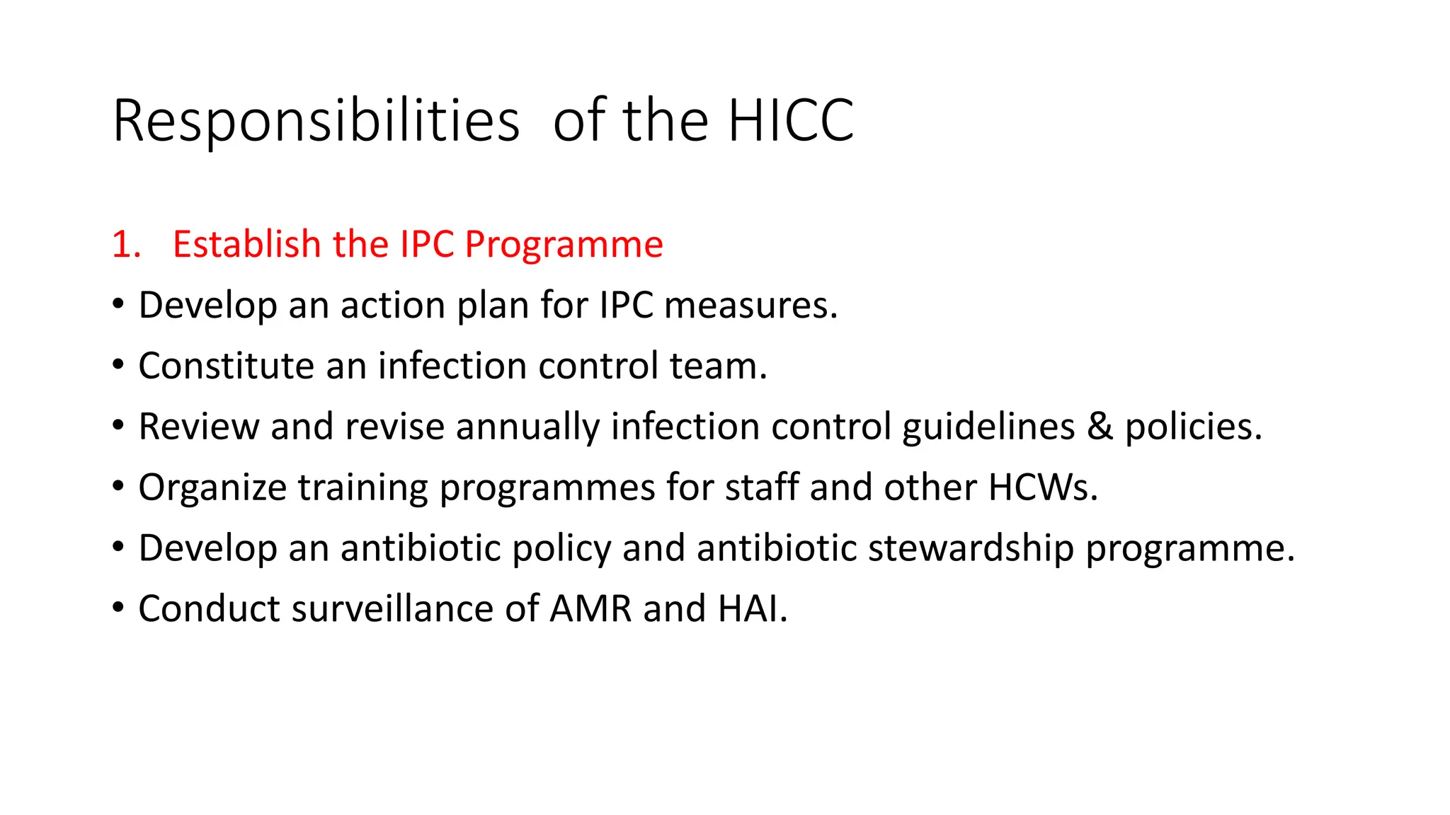 Hospital Infection Control Committee.pptx | Infectious Diseases ...