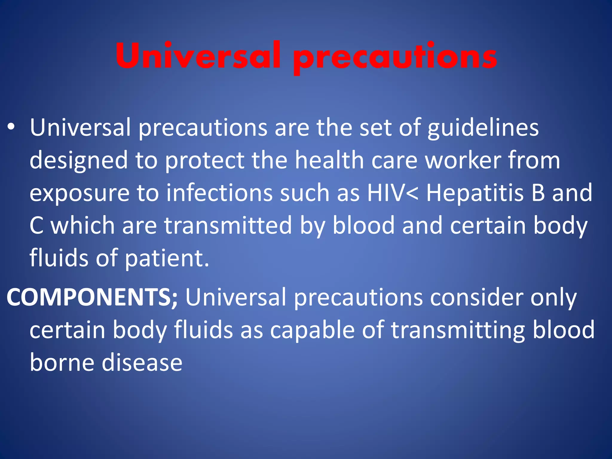 Hospital infection control guidelines | PPTX