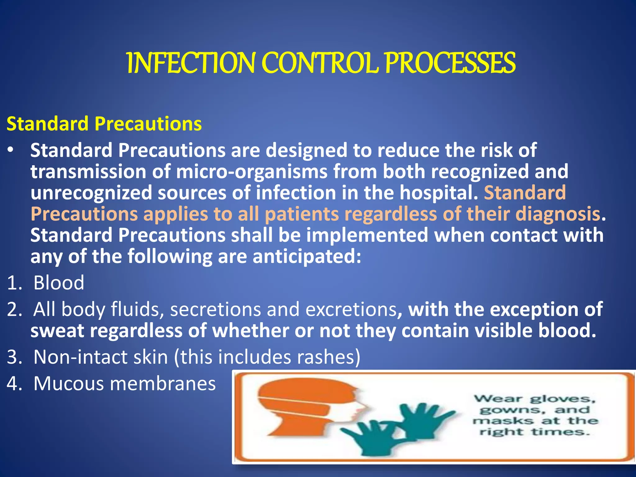 Hospital infection control guidelines | PPTX