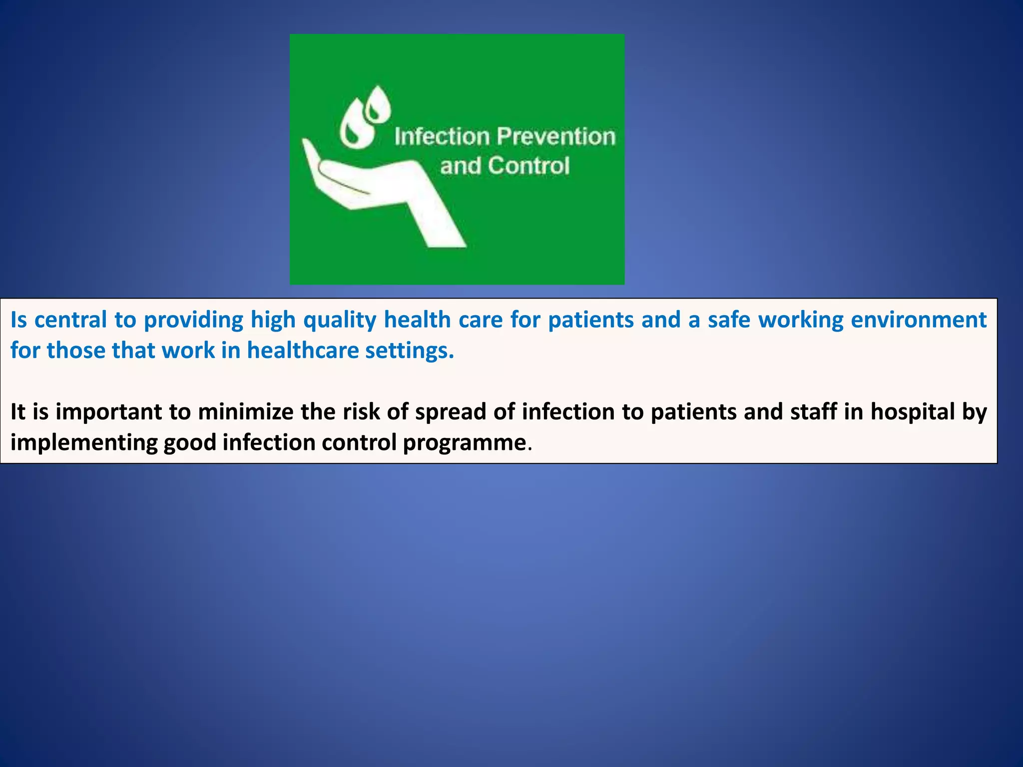 Hospital infection control guidelines | PPTX