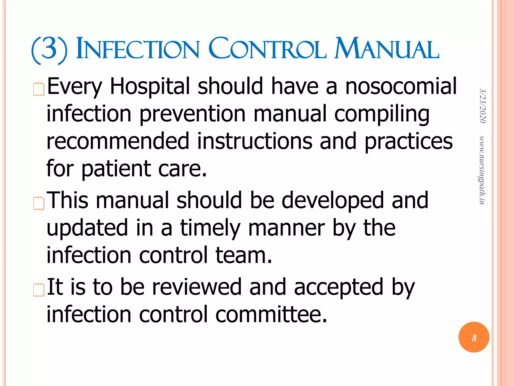 Hospital Infection Control Programme | PDF