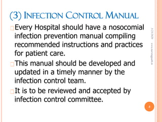 Hospital Infection Control Programme | PDF
