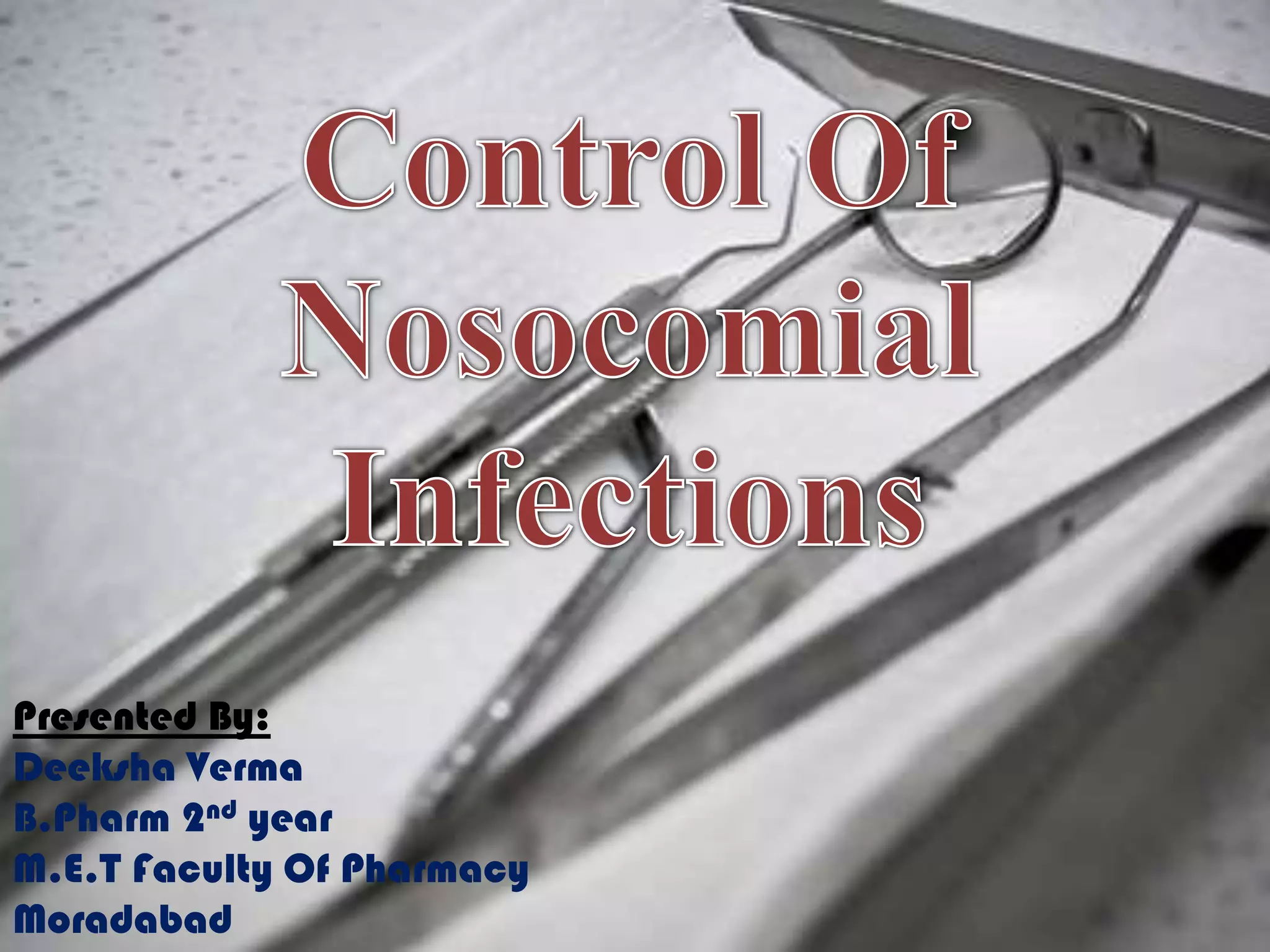 Hospital infections | PPT
