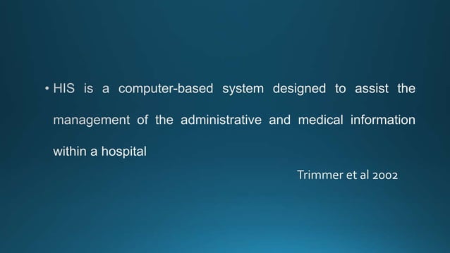 Hospital information system | PPT