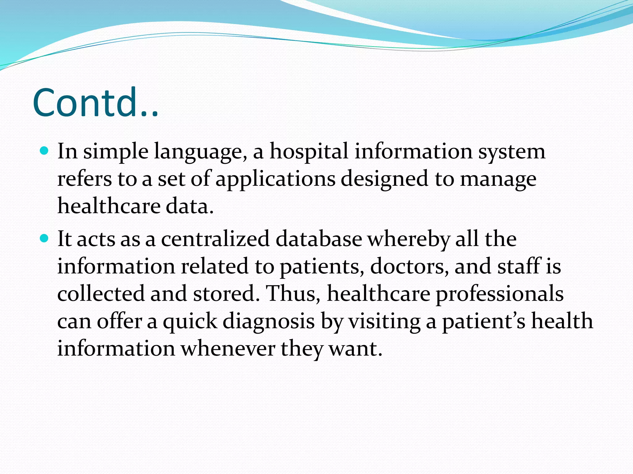 Hospital information system | PDF