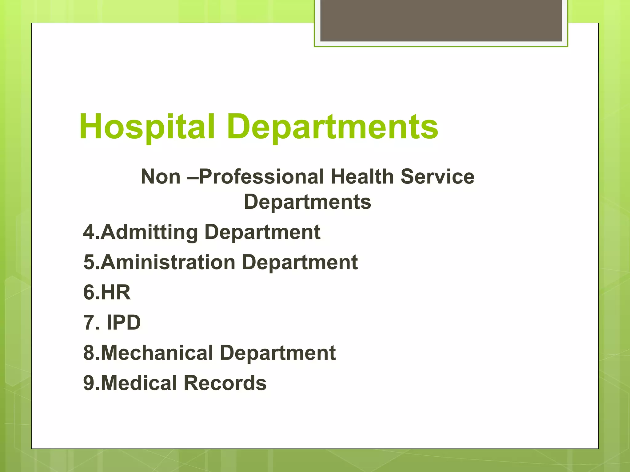 Hospital intro | PPTX