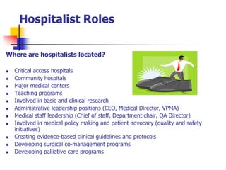 Hospitalist presentation final ppt | PPTX