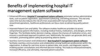 Illustration of Hospital IT Management System Software Interface | PPTX