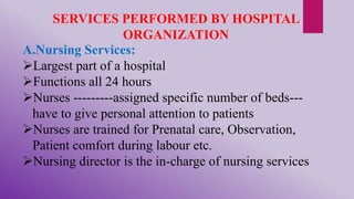 Hospital, its function and organization | PPTX