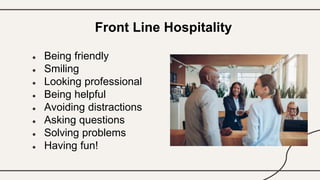 Hospitality Training for Hotel Industries | PPTX