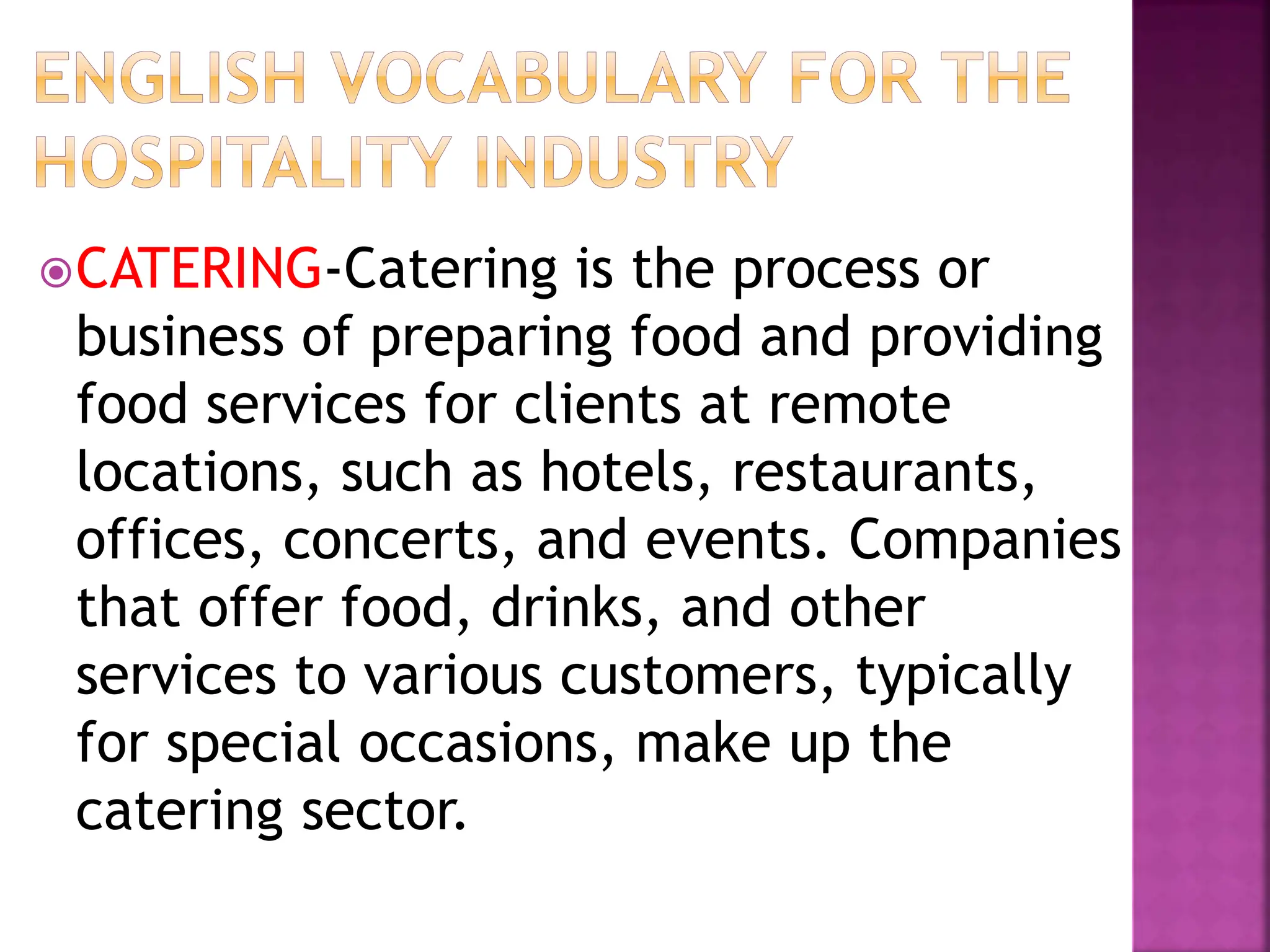 HOSPITALITY AND TOURISM FUNDAMENTALS . pptx | PPTX