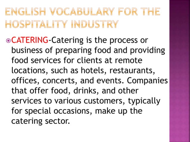 HOSPITALITY AND TOURISM FUNDAMENTALS . pptx | PPTX