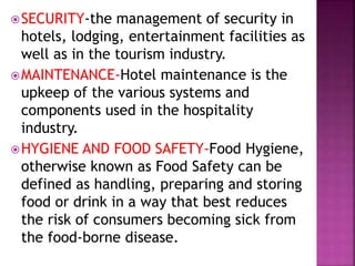 HOSPITALITY AND TOURISM FUNDAMENTALS . pptx | PPTX