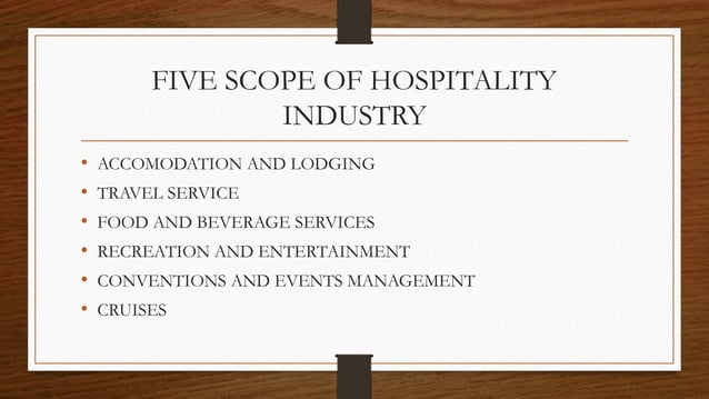 HOSPITALITY industry and tourism....pptx