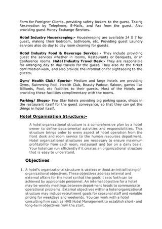 Hospitality management | PDF