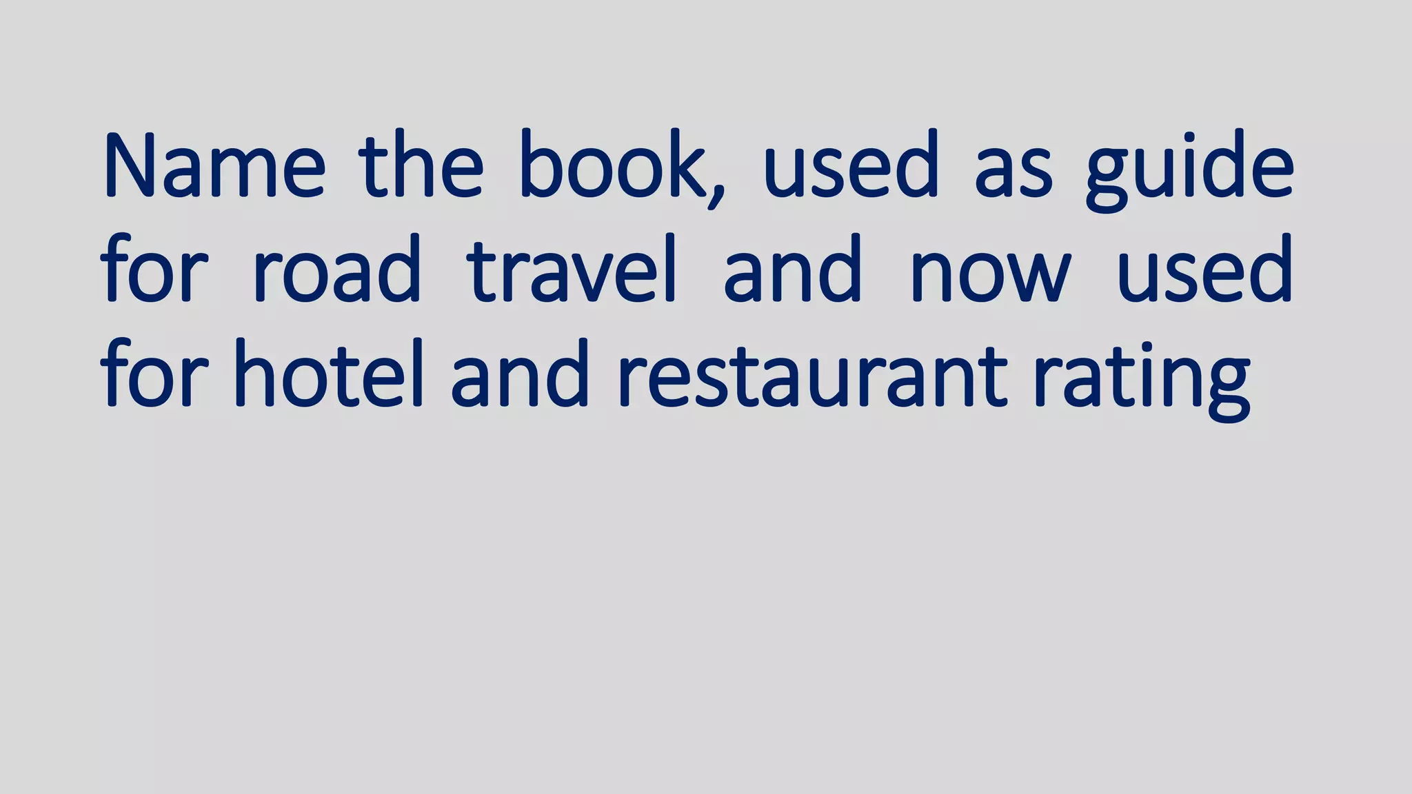 Hospitality and Tourism quiz | PDF