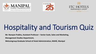 Hospitality and Tourism quiz | PDF