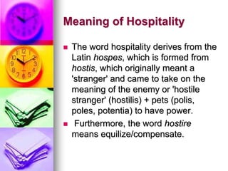 Hospitality culture shock | PDF