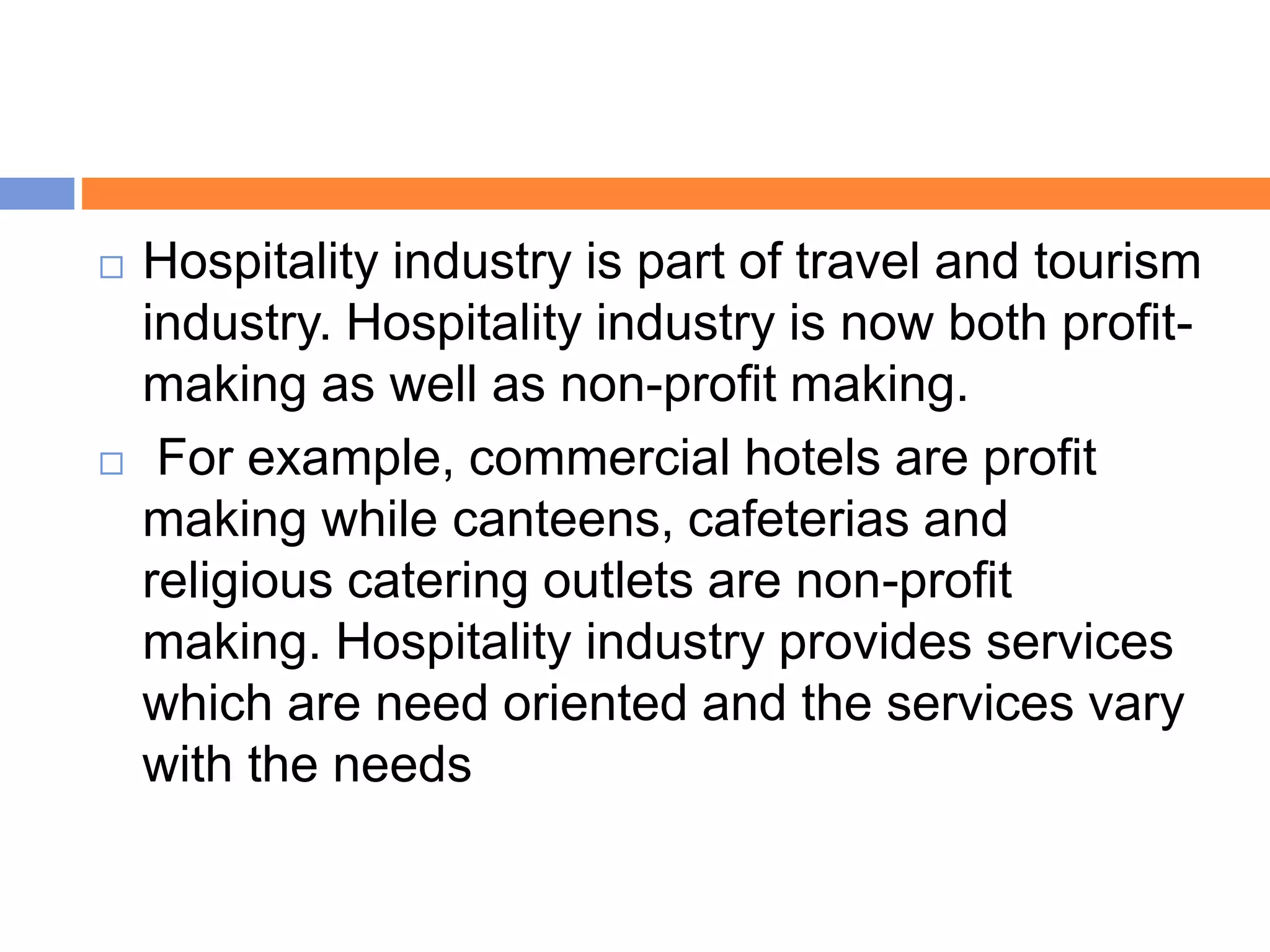 Hospitality industry | PPTX