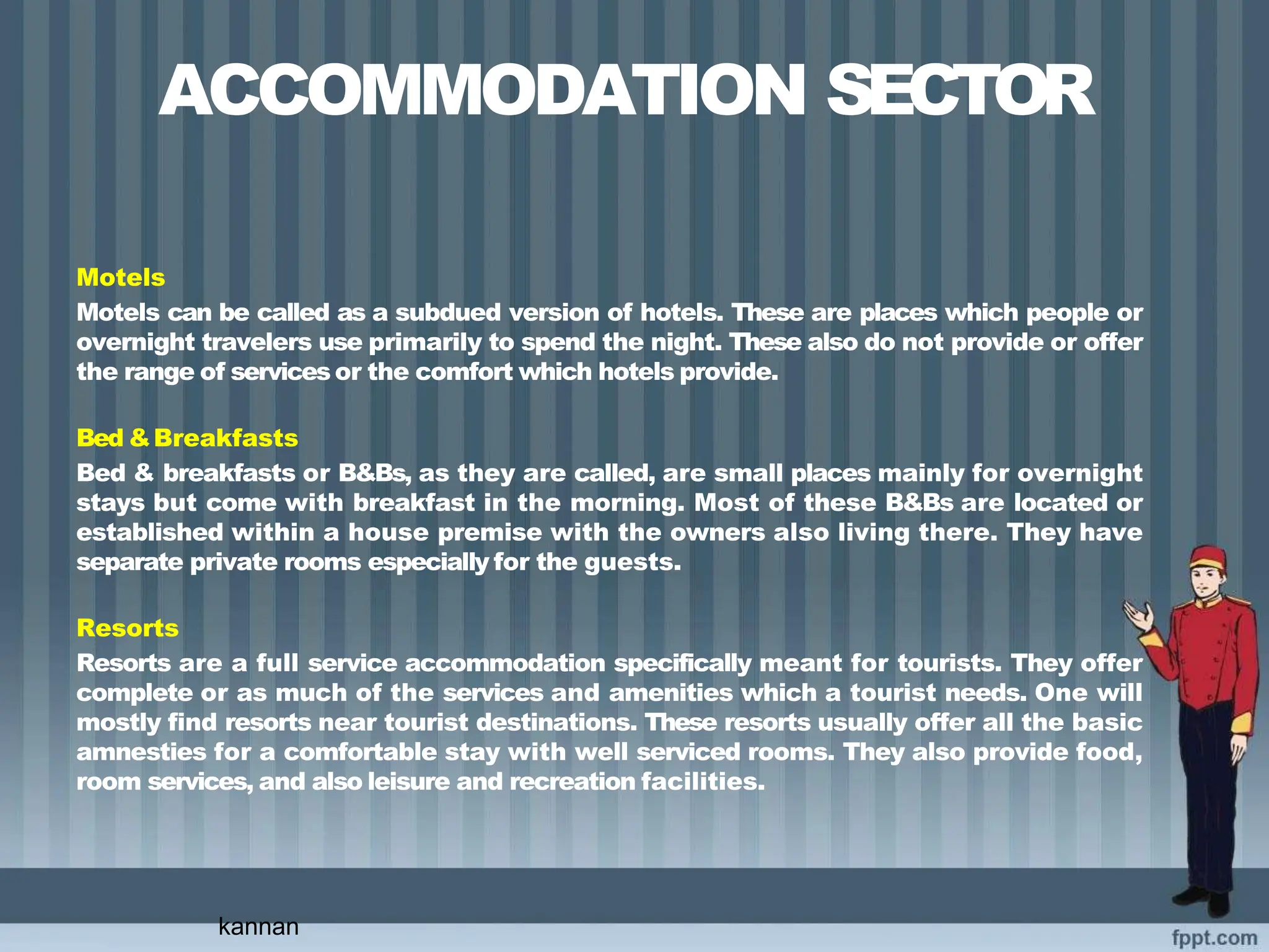 the hotel management introduction information is added | PPTX