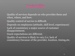 Service Characteristics | PPT