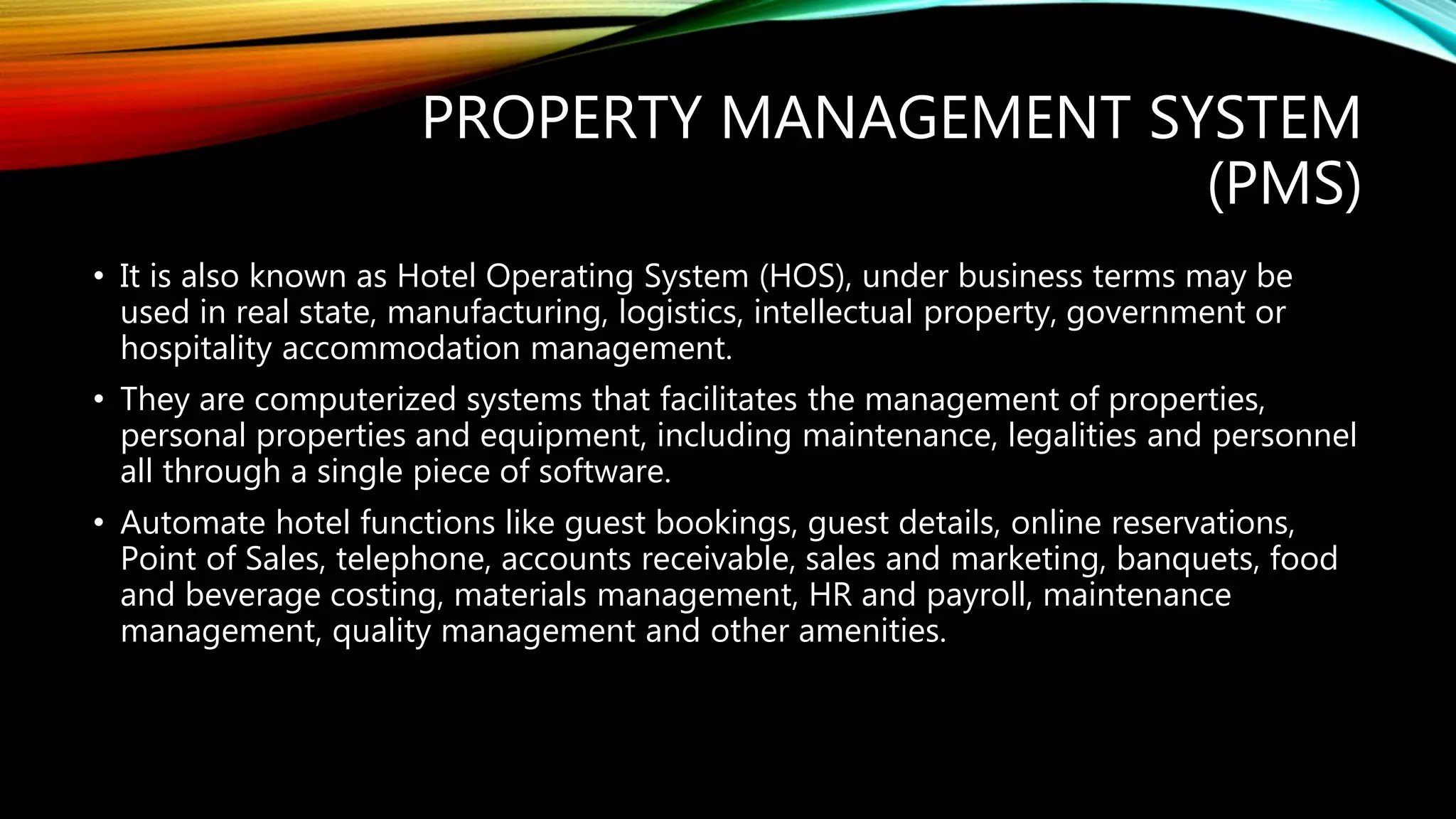 Hospitality information system | PPTX