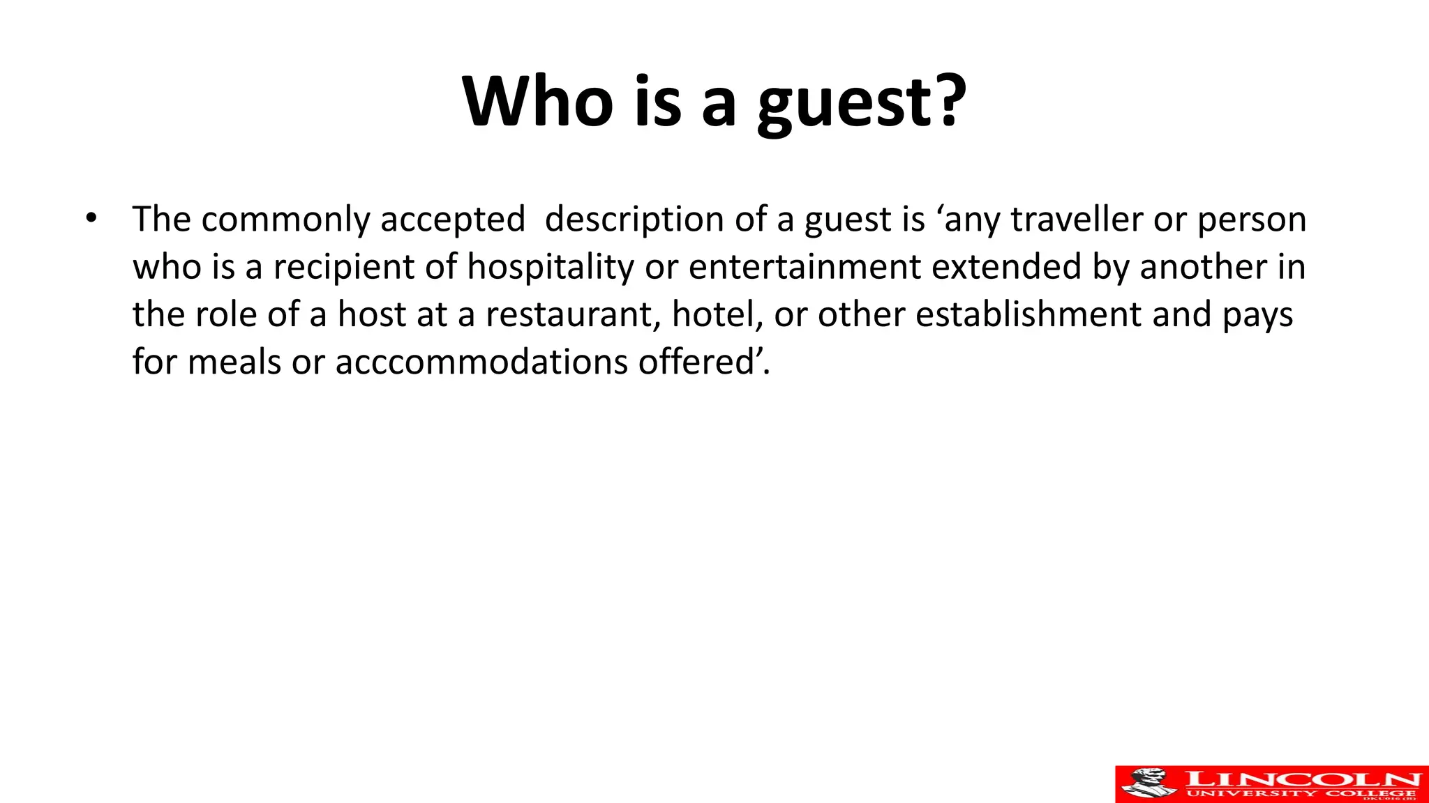 Hospitality law | PPTX