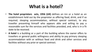 Hospitality law | PPTX