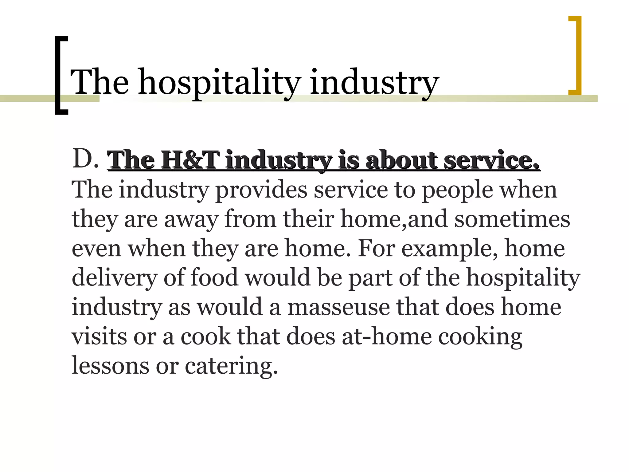 Hospitality management | PPT