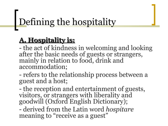 Hospitality management | PPT | Hotels and Motels | Travel Type