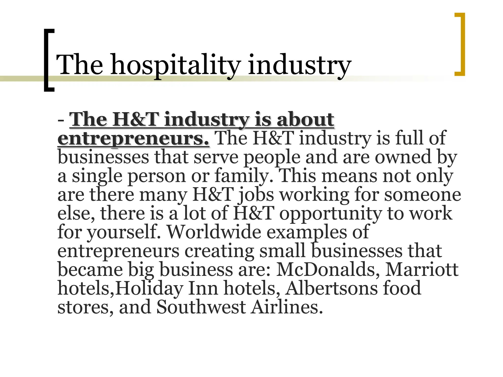 HOSPITALITY MANAGEMENT.pptx for hospitality | PPT