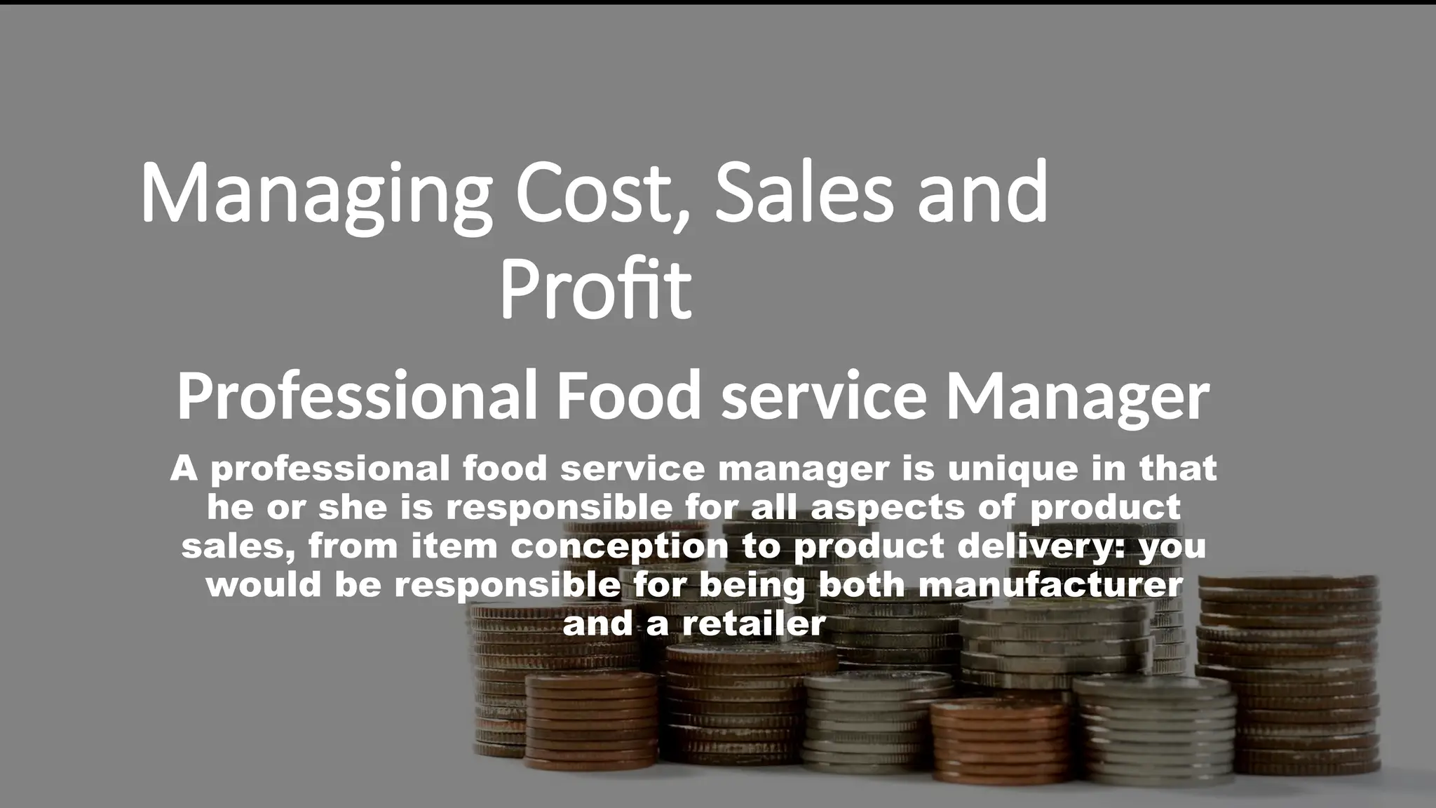 HOSPITALITY MANAGEMENT food and beverage cost control .pptx