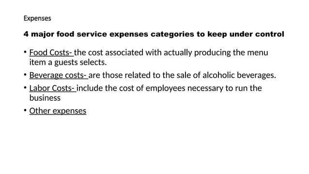 HOSPITALITY MANAGEMENT food and beverage cost control .pptx