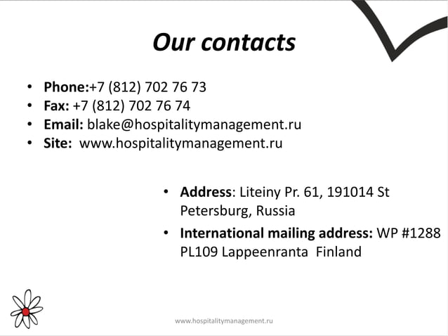 Hospitality Management - A Brief Overview | PPT