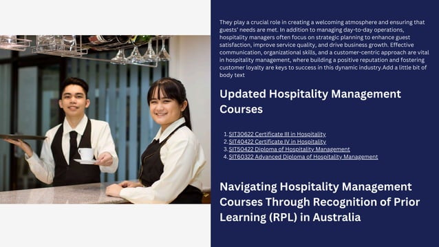 Best Hospitality Management Courses that Will Bring Out Your Inner Host ...
