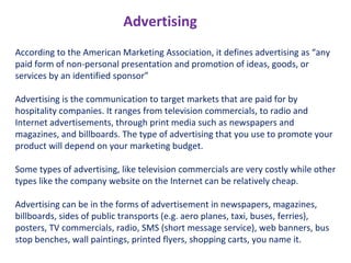 Hospitality marketing ppt | PPT