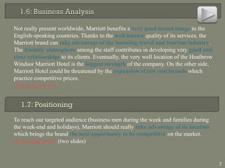 Free marketing plan sample of Windsor Marriott Heathrow London, by www ...