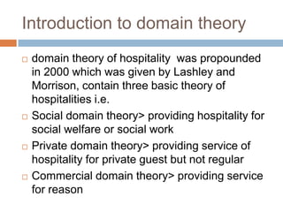debate on three domain theory | PPTX