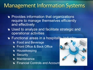 Management Information Systems in Hospitality Sector | PPTX