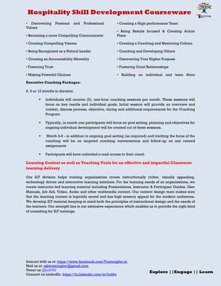 Hospitality Skill Development Courseware | PDF