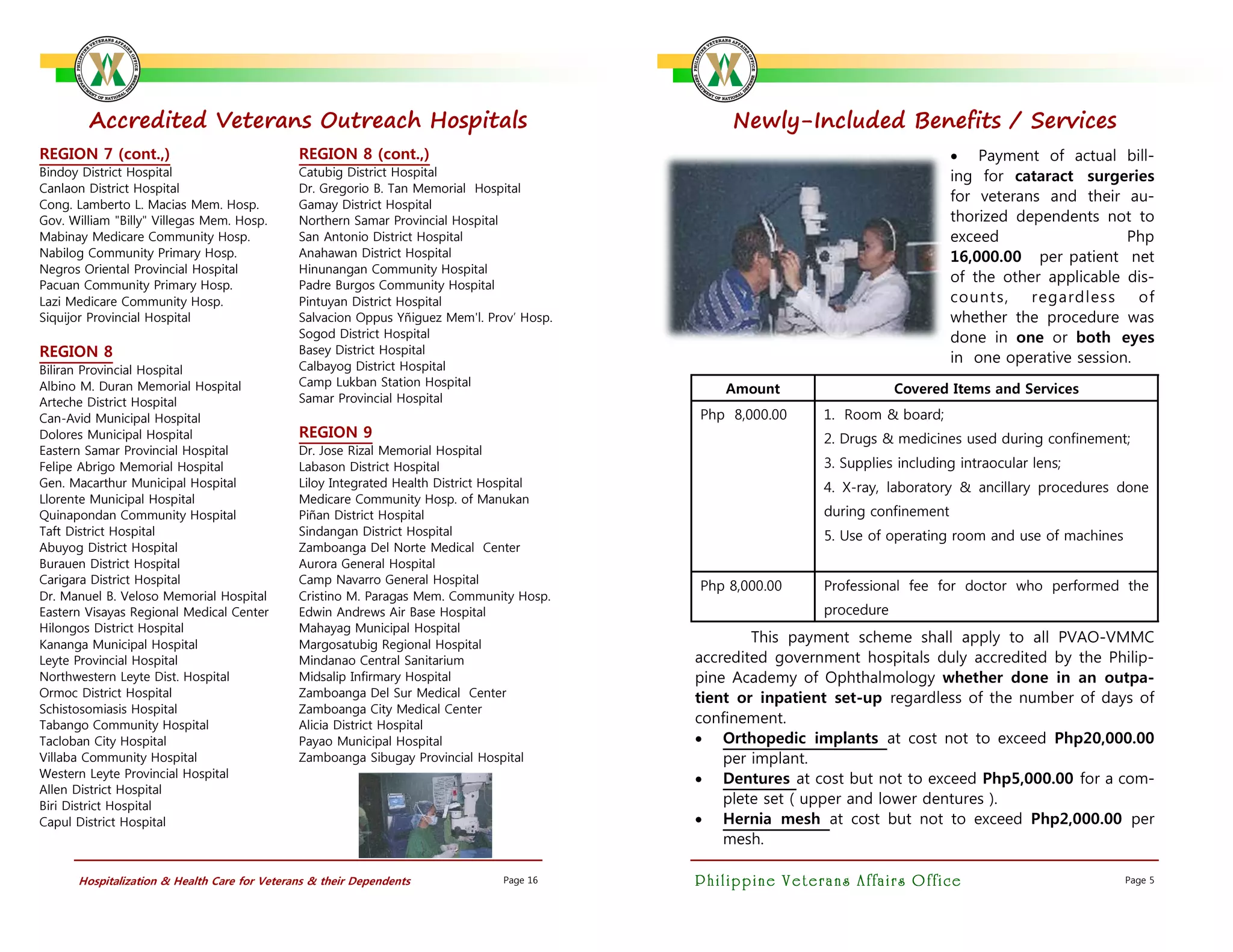 PVAO Veterans Hospitalization Program Primer | PDF